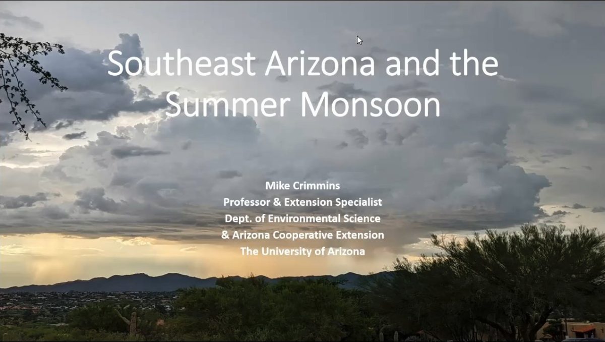 Southeast Arizona and the Summer Monsoon - Sabino Canyon Volunteer ...